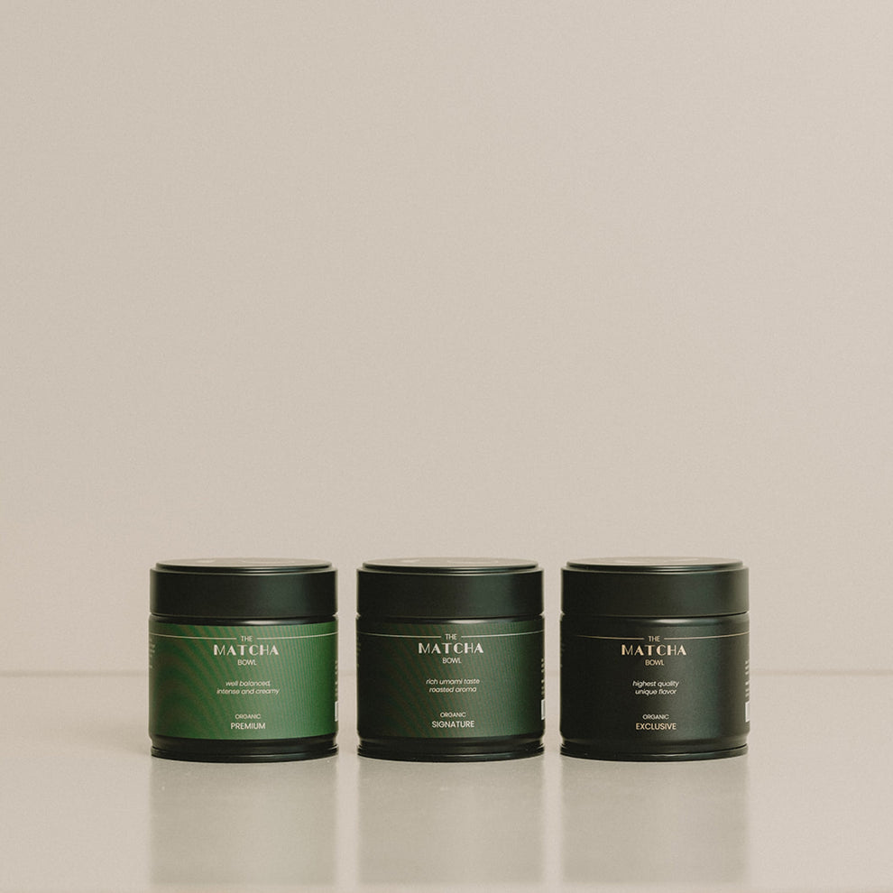 Set Matcha Experience – Our three most select matchas – THE MATCHA BOWL